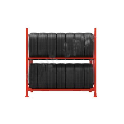China Heavy Duty Stacking Detachable Metal Tire Storage Rack System For Forklift for sale