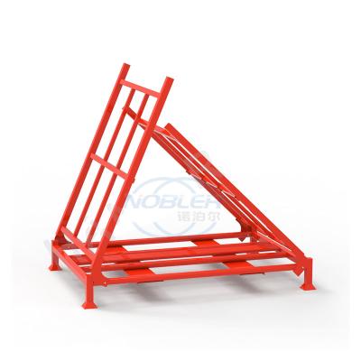 China Warehouse Metal Coated Stacking Truck Tire Storage Rack Detachable Corrosion Protective for sale