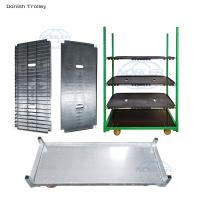 China Danish Trolley 2 Directional Rubber Wheel Push And Pull Type Flower Trolley Folding for sale