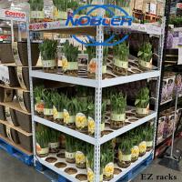 China Boltless Rivet Storage Industrial Metal Shelving EZ Racks Folding Flower Racks for sale
