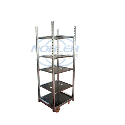 China 675*562*1700mm Plywood Flower Trolley PP Wheel Easy To Install And Durable for sale