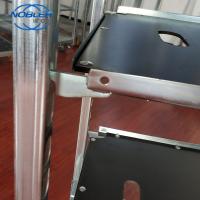 China 675*562*1800mm Metal Sheet Danish Flower Trolley PP Wheel 1350*565*1900mm for sale