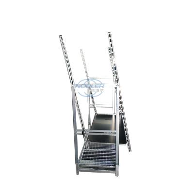 China Danish Container 1350mm Standard Flower Trolley Folded And Installed For Quick Turnover for sale