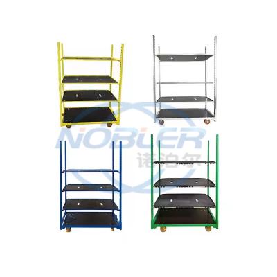 China Four Casters Dutch Flower Trolley Mobile Assembly Equipment for sale