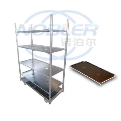 China Greenhouse Dutch Flower Trolley Surface Treatment Hot Dip Galvanizing for sale