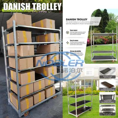 China Easy Assemble Durable Dutch Flower Trolley For Greenhouse for sale