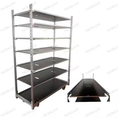 China Smooth Transport Flower Trolley Easy To Assemble With 50kg Load Capacity for sale