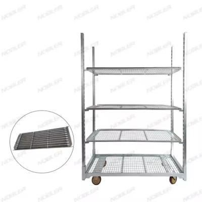 China Handle Flower Danish Trolley Convenient Easy To Assemble for sale