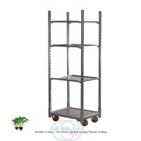 China Hot Galvanized Metal Farmers Dutch Flower Trolley For Display for sale
