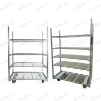 China PP Caster Easy Assemble Durable Burly Waterproof Bud Room Danish Trolley Shelves for sale
