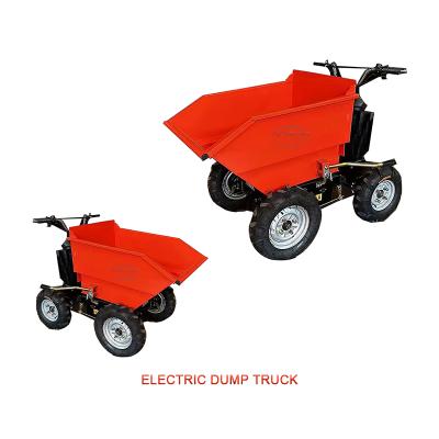 China 4 Tire Electric Starting Mini Dump Truck Work Continuously For 4 Hours for sale