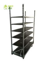 China Danish Flower Trolley Hot Galvanized Danish Flower Trolley Display Rack Flower Trolley Shelf  From QingDao Supplier for sale