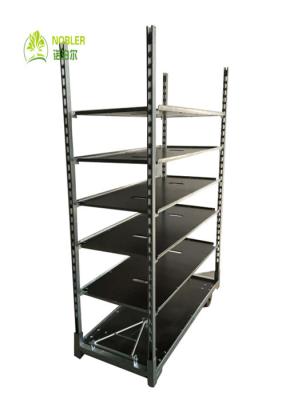 China Danish Flower Trolley Hot Galvanized Danish Flower Trolley Display Rack Flower Trolley Shelf  From QingDao Supplier for sale