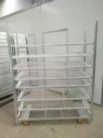 China Shelf Racks CC Flower Trolley Gardening Transport Cart 1250*1350*1260 mm for sale