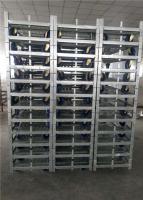 China Plant Q235 Four Wheel Display Danish Trolley Shelves for sale