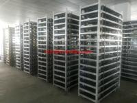 China Hot Galvanized Zinc Danish Flower Trolley Offering Natural Wood Finish and 40KG per Shelf Loading Capacity for Commercial Flower Handling for sale