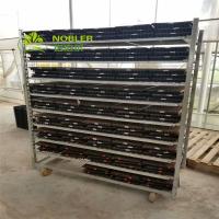 China Flower Frame Seedling Cart Danish Plant Trolley Hot Galvanizing for sale
