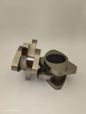 China Twin Screw Extruder Screws W6Mo5Cr4V2 / 38CrMoAla / HIP For WP And STS Machine for sale