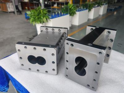 China Metal Color Series Extruder Screw and Barrels for Puffing Machine Application for sale