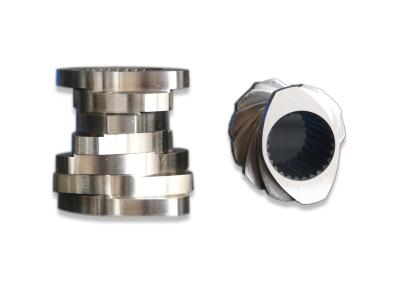 China PP PE POM PVC PET Screw Elements For Co-rotating Twin Screw Plastic Machinery for sale