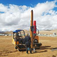China DKR526 multifunction crawler type hydraulic hammer photovoltaic solar pile driver for sale