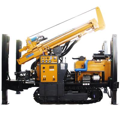 China Pneumatic DTH Crawler Water Well Drilling Rig 200m Depth Steel Drill Machine for sale