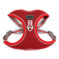 China Plain Fabric Dog Cooling Vest Mesh Breathable Dog Body Harness And Leash for sale