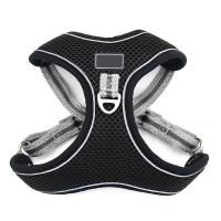 China Baby Blue Reversible Reflective Pet Vest Harness Adjustable Nontoxic Dog Harness Sizes XL-4XL for sale