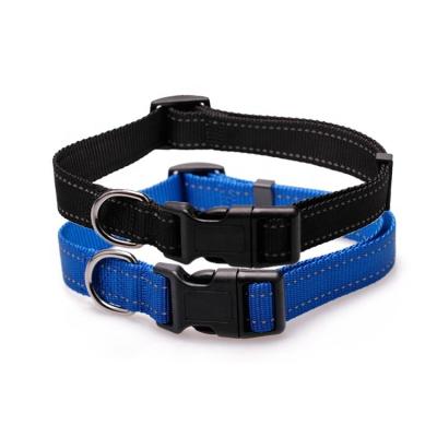 China Luxury Large Pet Neck Collar Heavy Duty Adjustable Nylon Dog Collar for sale