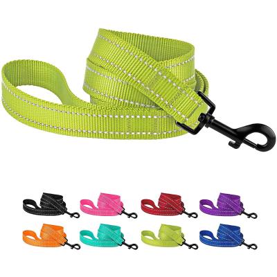 China Flexible Nylon Dog Leash Red Dog Walking Leash For Small Medium Large Dogs for sale