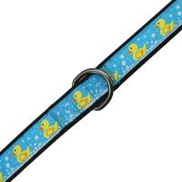 China Durable Black Pet Dog Collar PVC Logo Soft Polyester Custom Dog Collars for sale