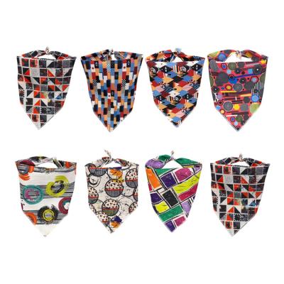 China Wholesale Custom Printed 100% Cotton Reversible Dog Bandana Pet Scarf for All Seasons for sale