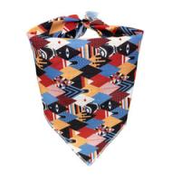China Wholesale Custom Printed 100% Cotton Reversible Dog Bandana Pet Scarf for All Seasons for sale