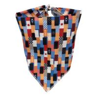 China Custom Printed Cotton Plaid Dog Bandanas Wearable for All Seasons S M Size for sale