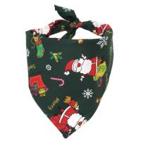 China Unique Shape Seasonal Dog Bandanas Washable Cozy Cotton Pet Bibs 500 Pcs MOQ for sale