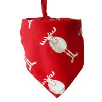 China Unique Shape Seasonal Dog Bandanas Washable Cozy Cotton Pet Bibs 500 Pcs MOQ for sale