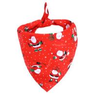 China Unique Shape Seasonal Dog Bandanas Washable Cozy Cotton Pet Bibs 500 Pcs MOQ for sale