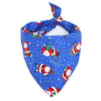 China Unique Shape Seasonal Dog Bandanas Washable Cozy Cotton Pet Bibs 500 Pcs MOQ for sale