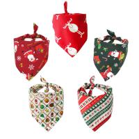 China Classic Style Personalized Pet Bandana Solid Pattern Cute Dog Bandanas for sale