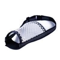 China Reflective Nylon Mesh Dog Muzzle Custom Painted Logo Anti Barking for sale