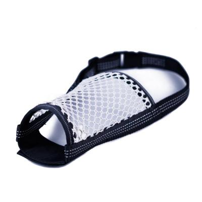 China Reflective Nylon Mesh Dog Muzzle Custom Painted Logo Anti Barking for sale