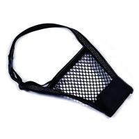 China Reflective Nylon Mesh Dog Muzzle Custom Painted Logo Anti Barking for sale