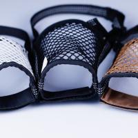 China Reflective Nylon Mesh Dog Muzzle Custom Painted Logo Anti Barking for sale
