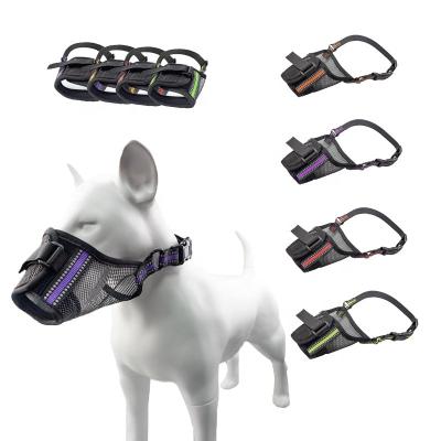 China Mouth Cover Adjustable Dog Muzzle, Soft Padded Quick Fit Comfortable Anti Biting Training Pet Muzzle for sale