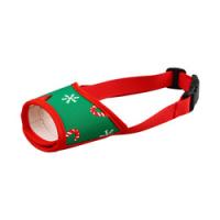 China Christmas Soft Dog Pet Muzzles Air Mesh Drinkable Dog Nylon Muzzle for sale