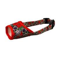 China Adjustable Soft Breathable Nylon Dog Muzzle Anti Biting Barking Pet Mouth Cover 16cm 28cm for sale