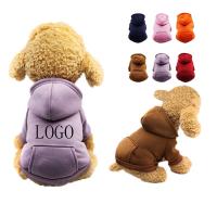 China Wholesale Custom Polyester Pet Hoodie Warm Winter Dog Clothes 5 Sizes XS-XL for sale
