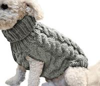 China Striped Dog Winter Clothes Hooded Jacket for Small Medium Dogs Cats 5 Sizes Polyester Cotton for sale