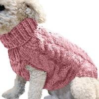 China Striped Dog Winter Clothes Hooded Jacket for Small Medium Dogs Cats 5 Sizes Polyester Cotton for sale