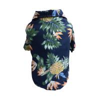 China Hawaiian Style French Bulldog Dog Hawaiian Shirt Pet Clothes Polyester Cotton 5 Sizes for sale
